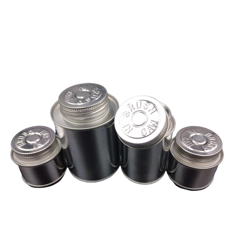 China 1liter pvc adhesive tin can cpvc glue can with brush dauber lid ...